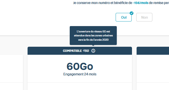 Bouygues Telecom lance ses premières offres "compatibles 5G", sans le réseau et plus chères